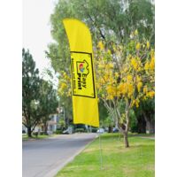 Bow flag 3(10 ft) meter 2 sides print make print easy